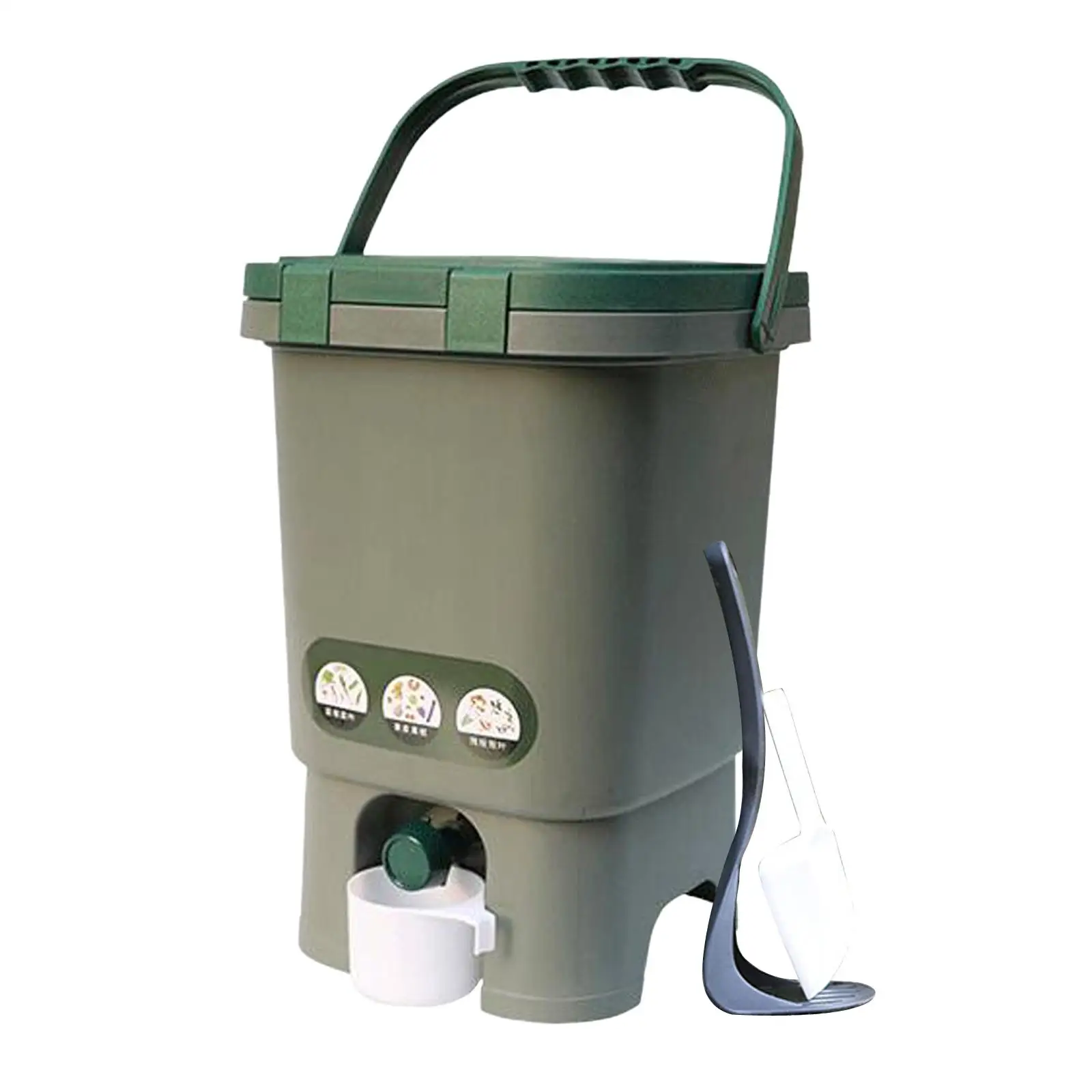 15L-Compost-Bucket-Durable-Trash-Can-Practical-Sealed-Portable ...