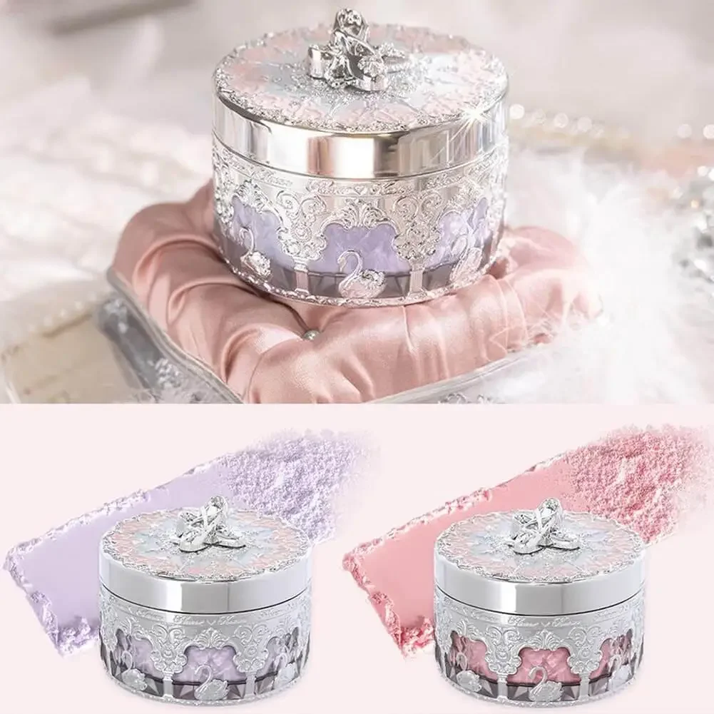 Flower-Knows-Swan-Ballet-Setting-Rose-Scent-Loose-Powder-Makeup-Matte ...