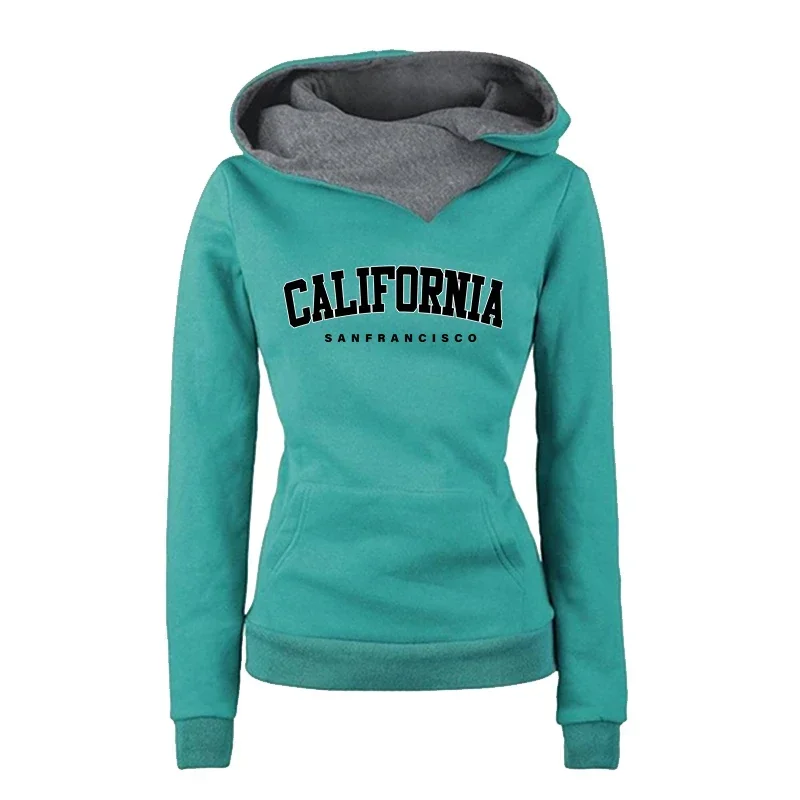 Sudadera con capucha de moda de California para mujer Otoño Invierno ...