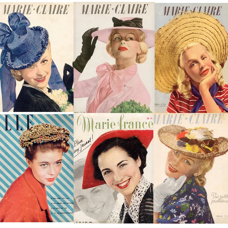 16 pcs Retro Cover Girl Magazine Poster Stickers Crafts And ...