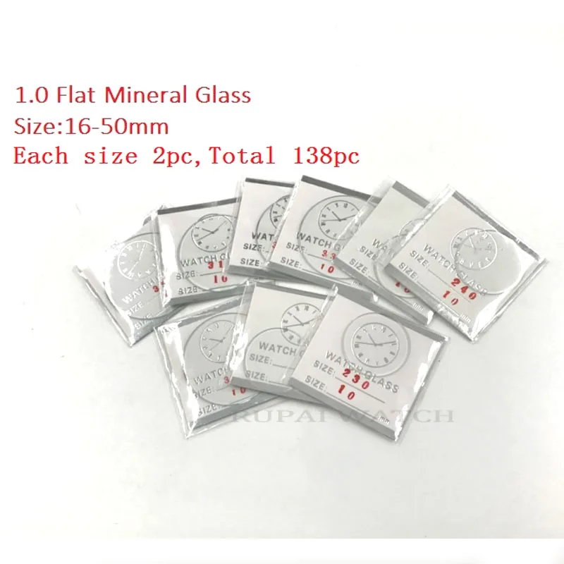 Wholesale 138cs 1.0MM Thick Flat Mineral Watch Glass Select Size from ...