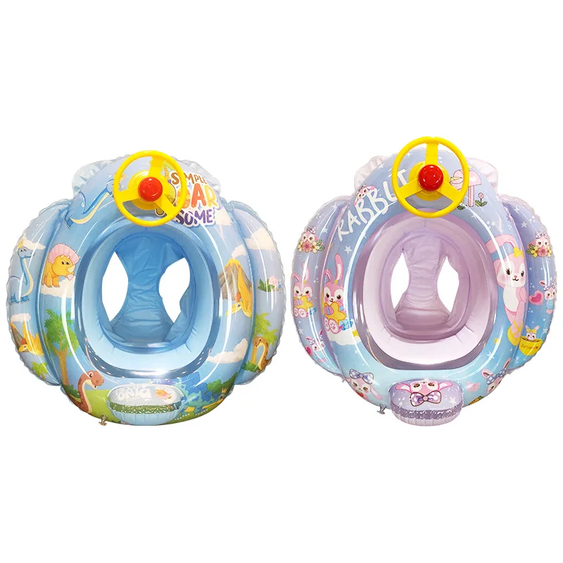 Baby Inflatable swimming Pool Float Airplane with Steering Wheel Horn ...