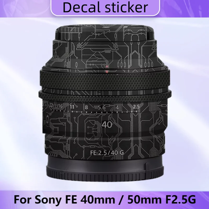 SEL40F25G SEL50F25G Camera Lens Sticker Coat Wrap Protective Film Body ...