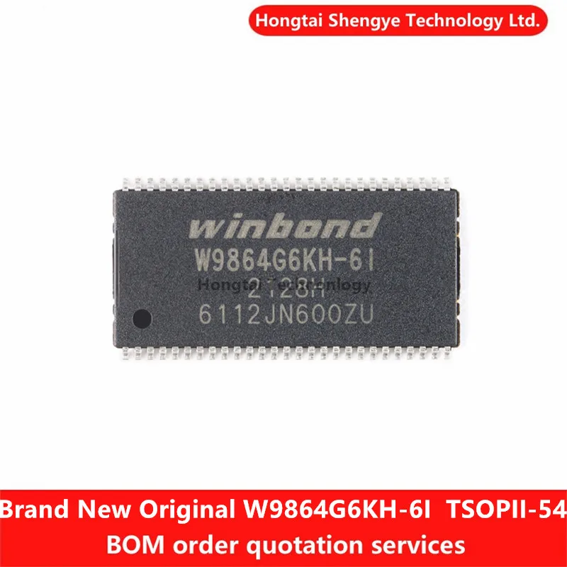 New Original W9864G6KH-6I TSOPII-54 64M-bits SDRAM Memory Chip ...