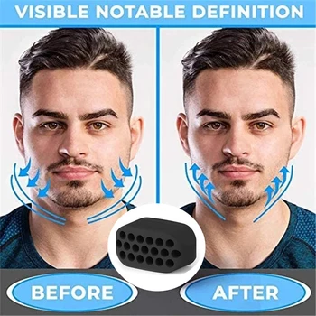 Silicone Jaw Line Exerciser Jawline Chew Ball Fitness Facial Toner Face ...