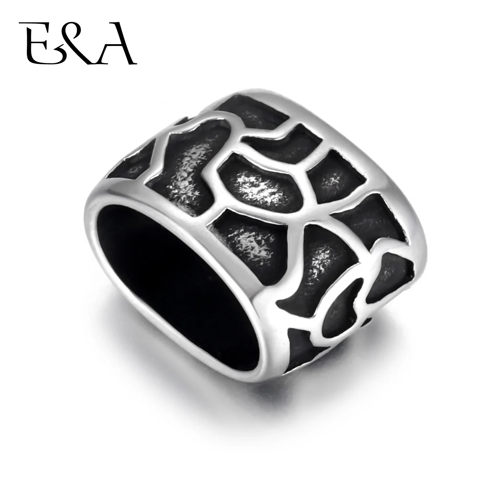 Paslanmaz-elik-kaymak-boncuk-leopar-delik-12x6mm-Charm-bilezik-yap-m-i ...