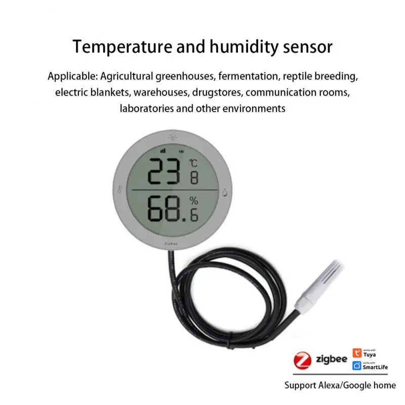 Tuya ZigBee Hygrometer Thermometer Detector High Sensitivity ...