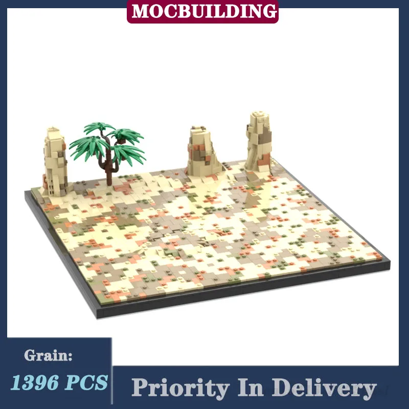MOC Space Film Terrain Display Stand 48x48 Model Building Blocks Jungle ...
