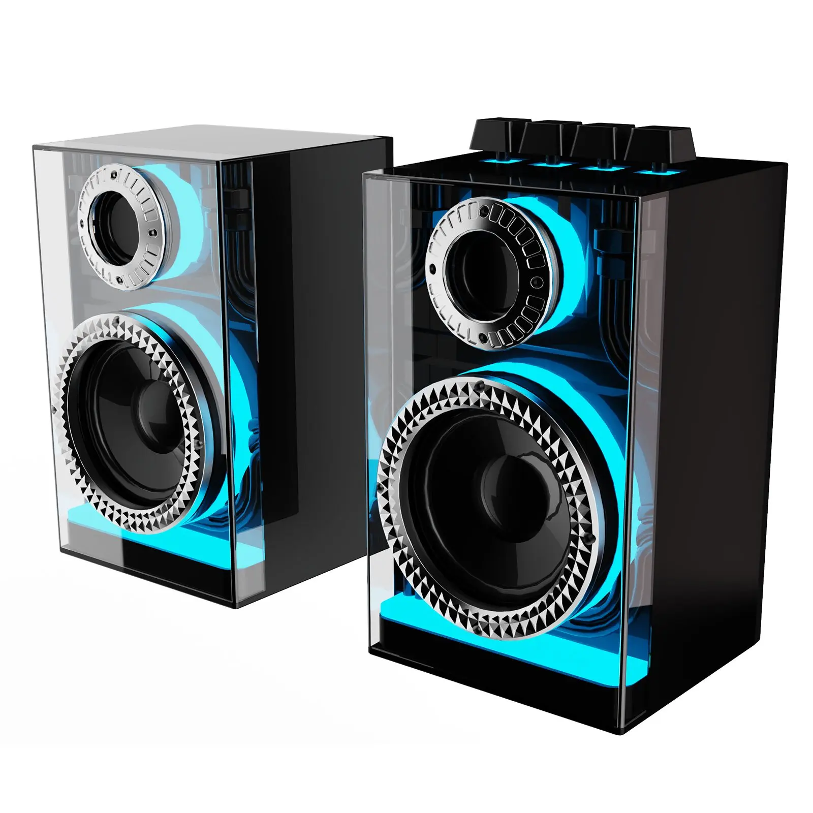 Transparent-Cyberpunk-Bluetooth-Game-Speakers-Desktop-Colorful ...