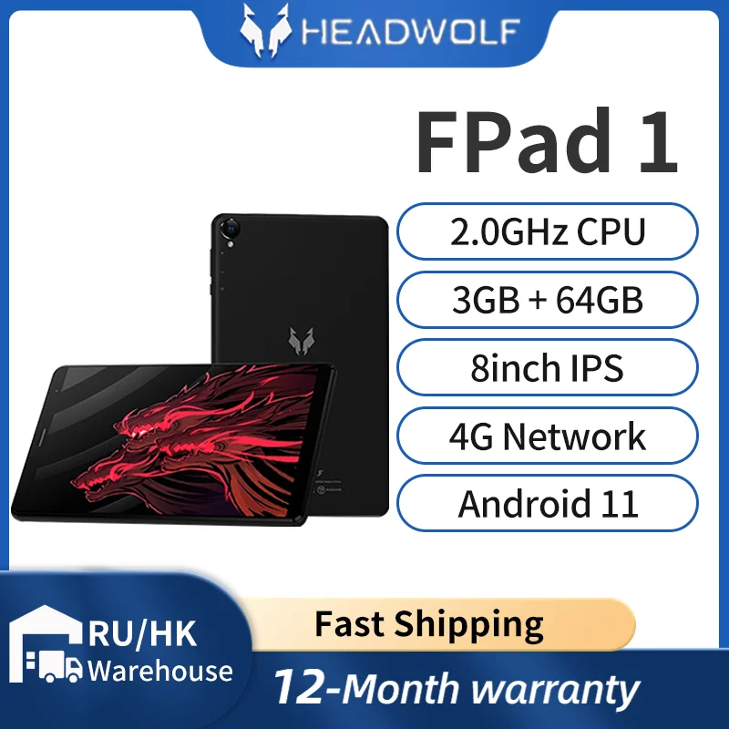 Headwolf Fpad1 Android 11 Tablet 8 Inch 3gb Ram 64gb Rom 4g Lte Phone Call Tablet Pc 800*1280 ...