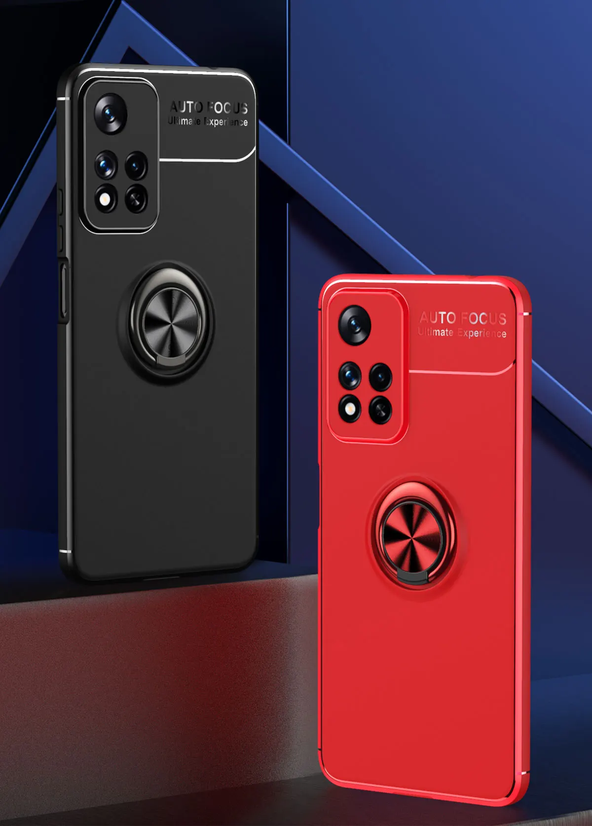 Cover-For-Redmi-Note-11-Pro-Case-21091116C-Magnetic-Car-Ring-Holder ...