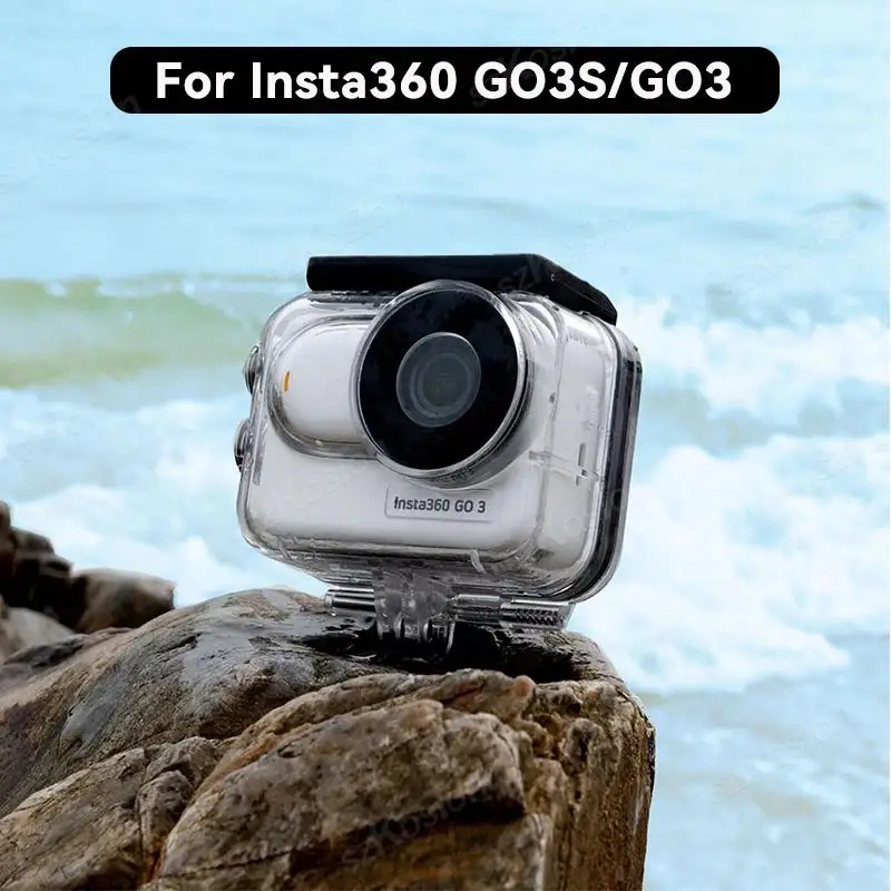 60M Waterproof Housing Case For Insta 360 GO 3S Underwater Diving ...