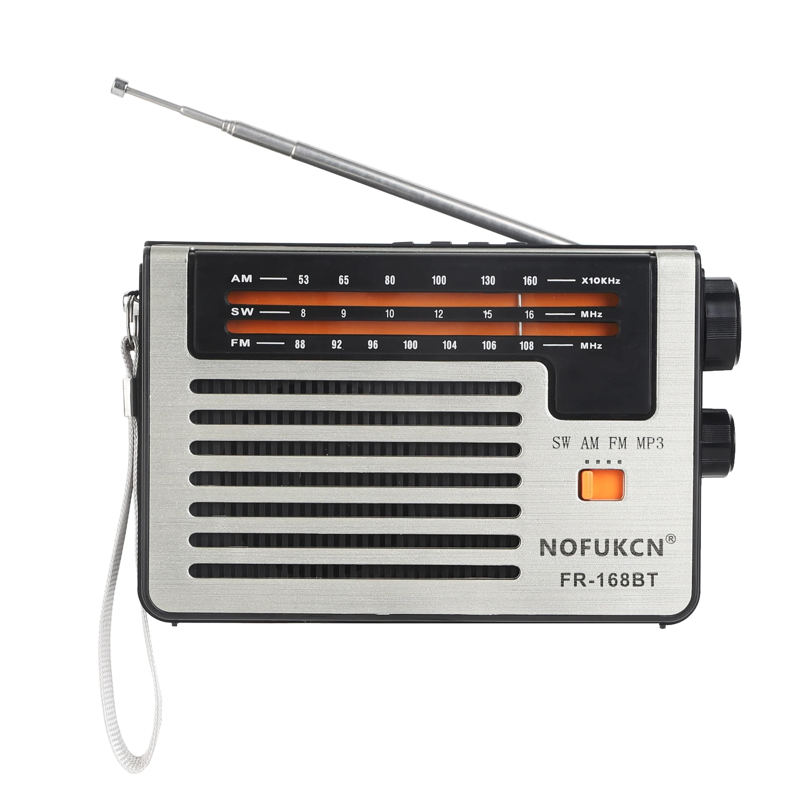 AM/FM portable radio supports USB/TF, powered by vintage radio ...