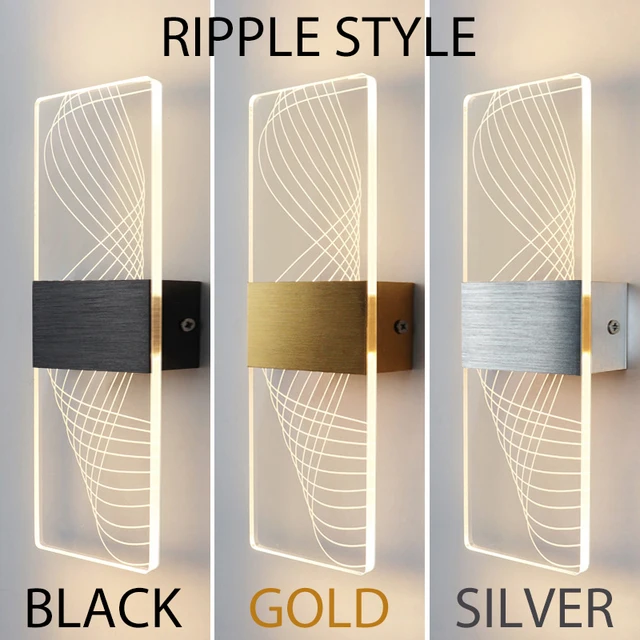 Artwork Pattern Acrylic LED Wall Lights - Lighting4Home