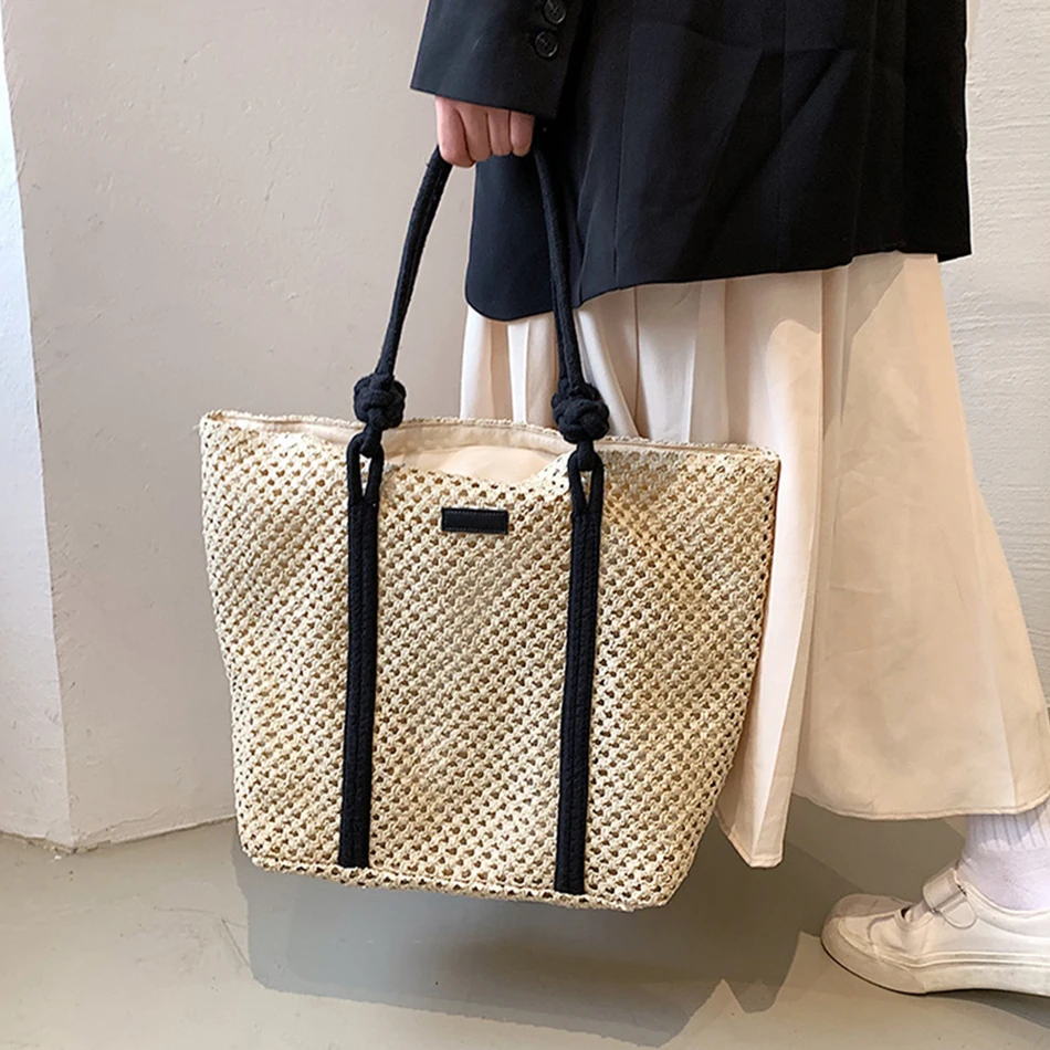 Trendy-Straw-Women-Tote-Bag-Luxury-Designer-2022-Rattan-Woven-Handbags ...