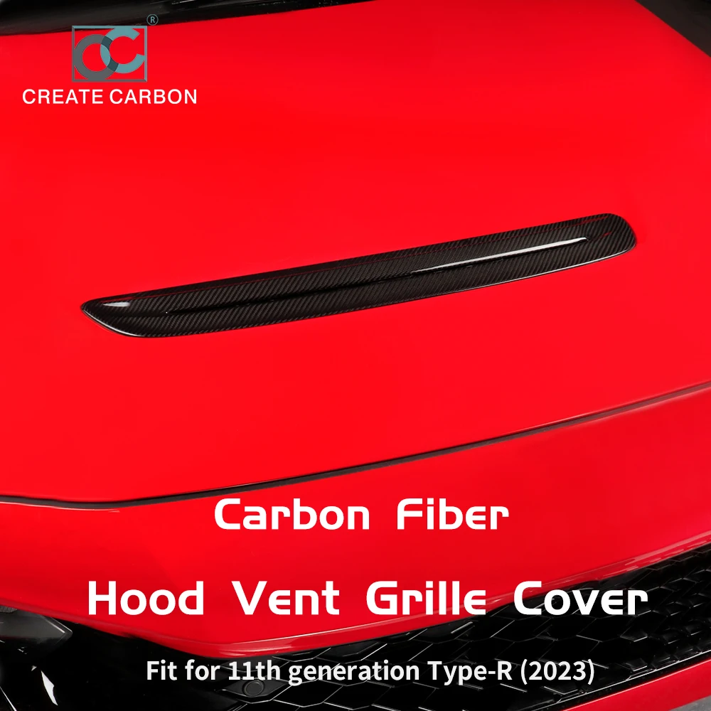 Carbon-Fiber-Front-Hood-Air-Intake-Grille-Cover-Fit-For-11th-Gen-TypeR ...
