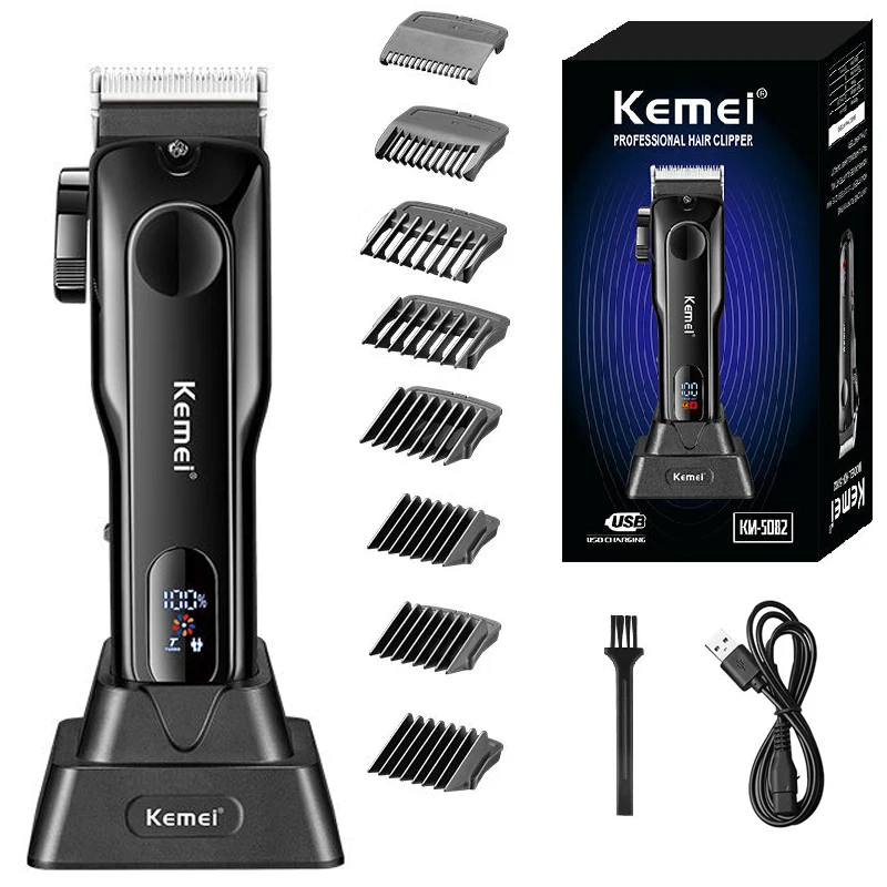 Kemei-5082-Full-Metal-Professional-Hair-Trimmer-For-Men-Rechargeable ...