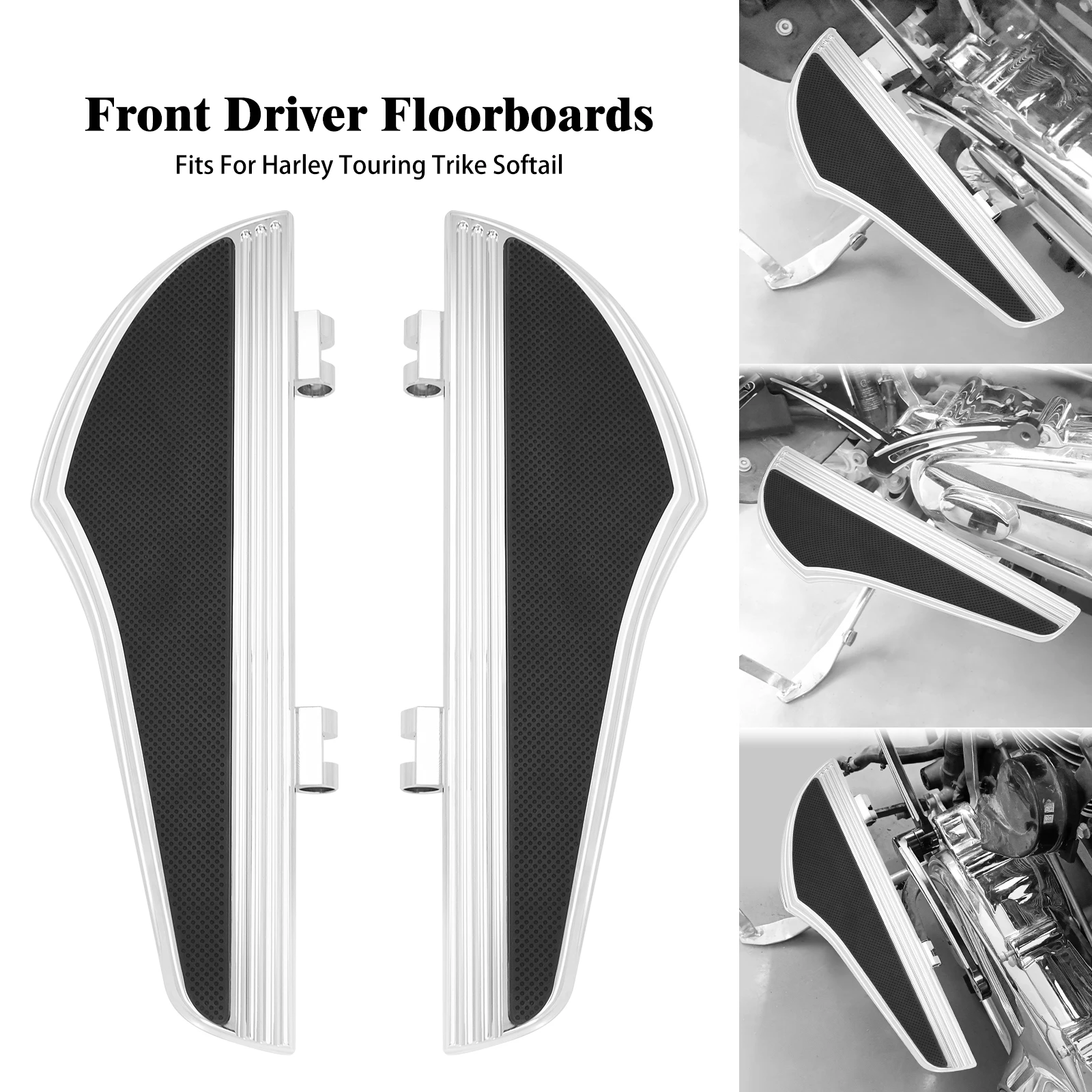 Motorfiets-Defiance-Antislip-Front-Rider-Vloerplanken-Chroom-Voor ...