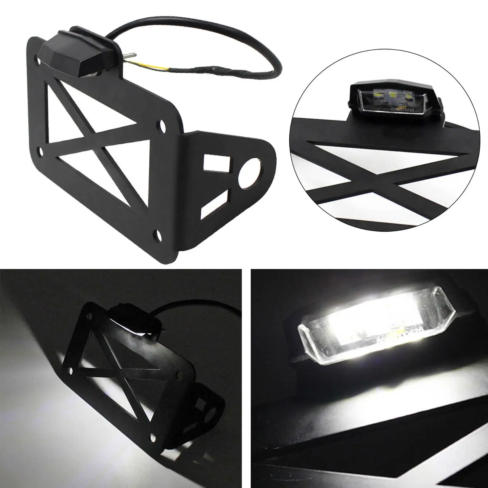 W-3LED-Motorcycle-Side-License-Plate-Holder-Side-Mount-Fit-for-Moto ...