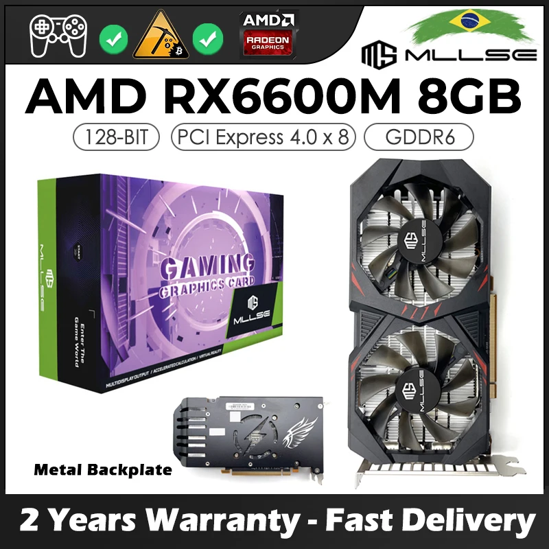 MLLSE-AMD-Placa-gr-fica-Radeon-RX-6600M-Placa-de-v-deo-8GB-GDDR6-128 ...