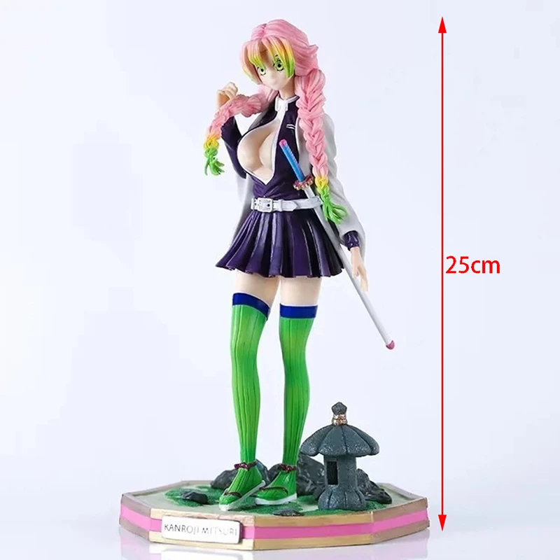 25cm Kanroji Mitsuri Demon Slayer Anime Figure Kochou, 60% OFF