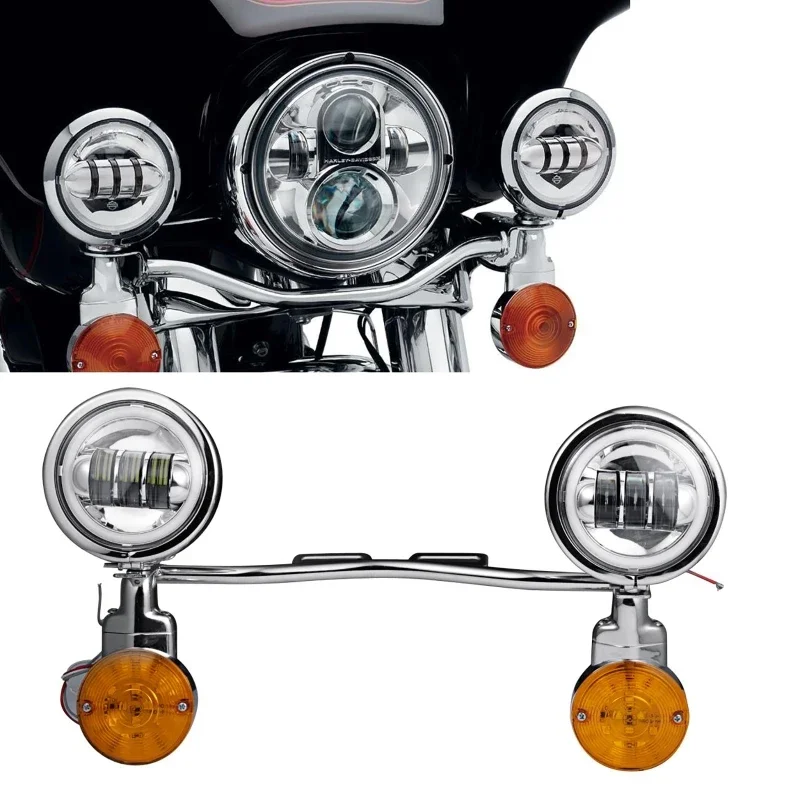 Motorcycle-Driving-Passing-Spotlight-Light-Bar-Turn-Signals-Lamp-Kit ...