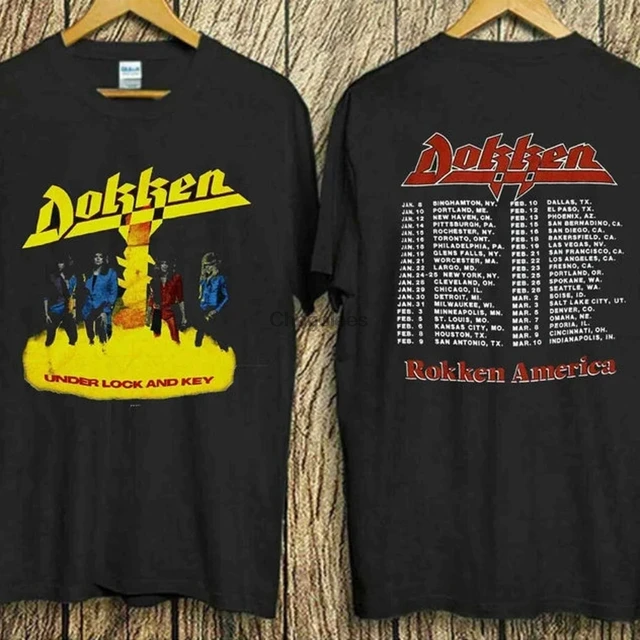 Vintage Dokken Shirt Under Lock And Key 1980s Concert Shirt, 43% OFF