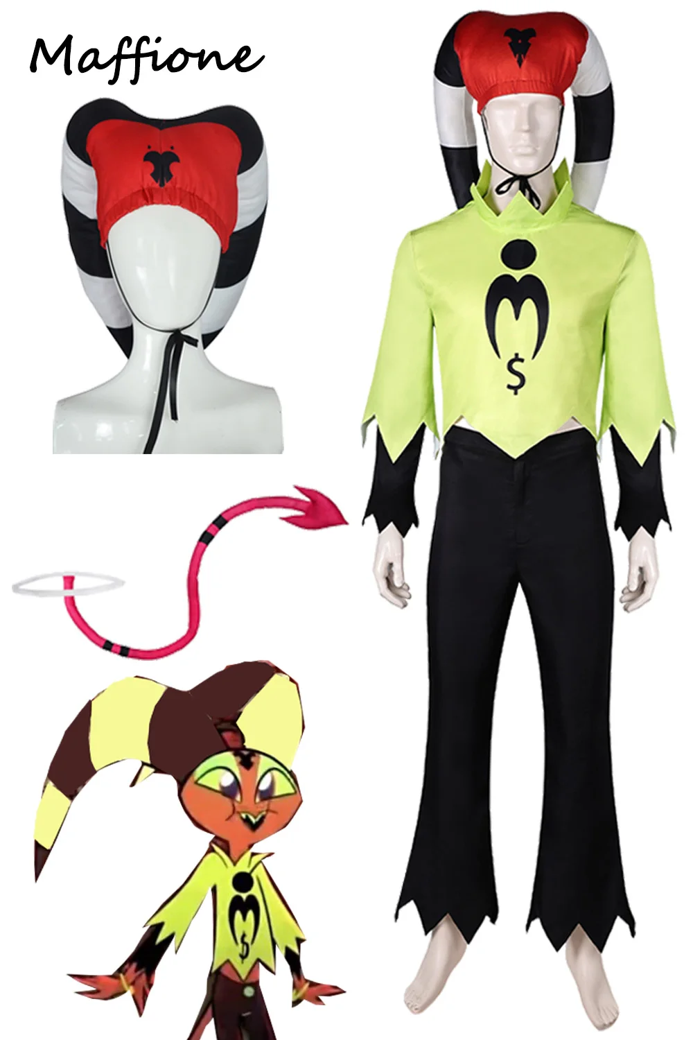 Fizzarolli-Cosplay-Daily-Wear-Costume-Cartoon-Helluvae-Cosplay-Bosses ...