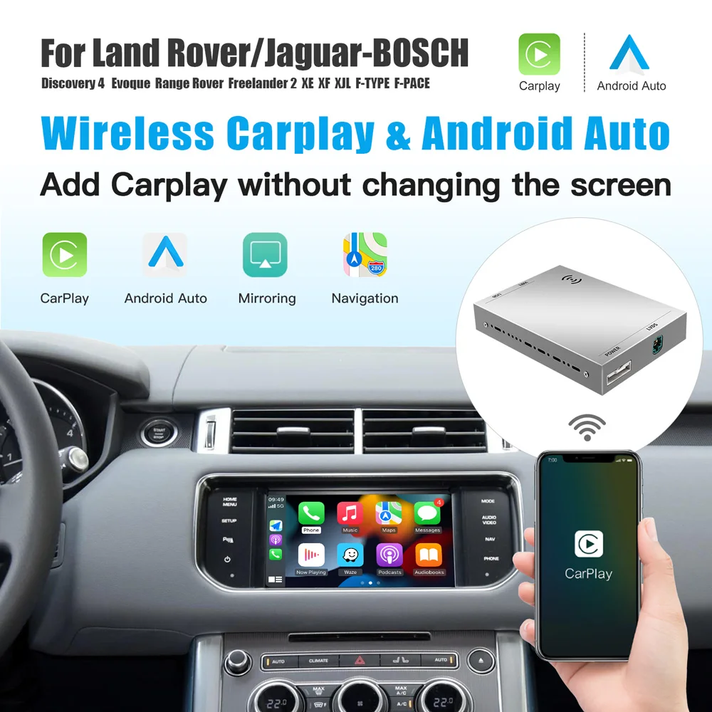 Carabc Wireless Carplay Android Auto Fits For Land Rover Jaguar Bosch ...