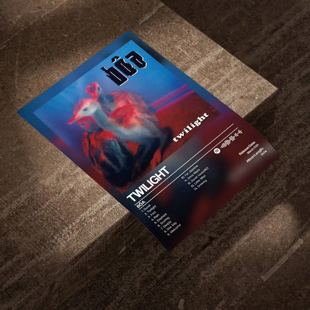 Boa Twilight Poster: The Perfect Wall Art for Moody, Ethereal Interiors