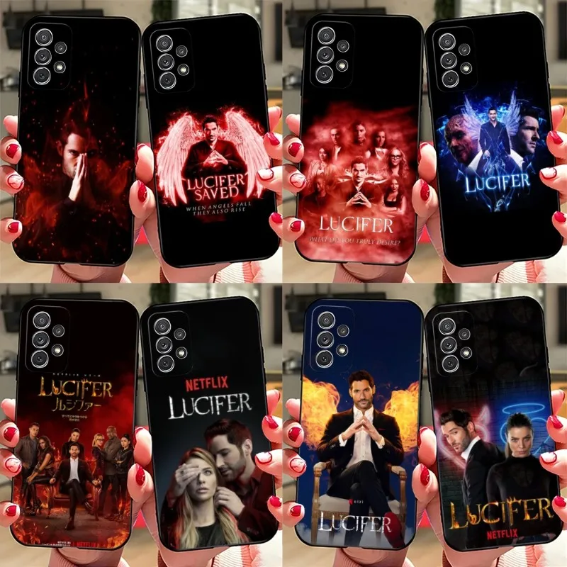 TV 쇼 Lucifer Phone Case For Samsung Galaxy S21 S22 S20 S30 Ultra S7 S10 ...