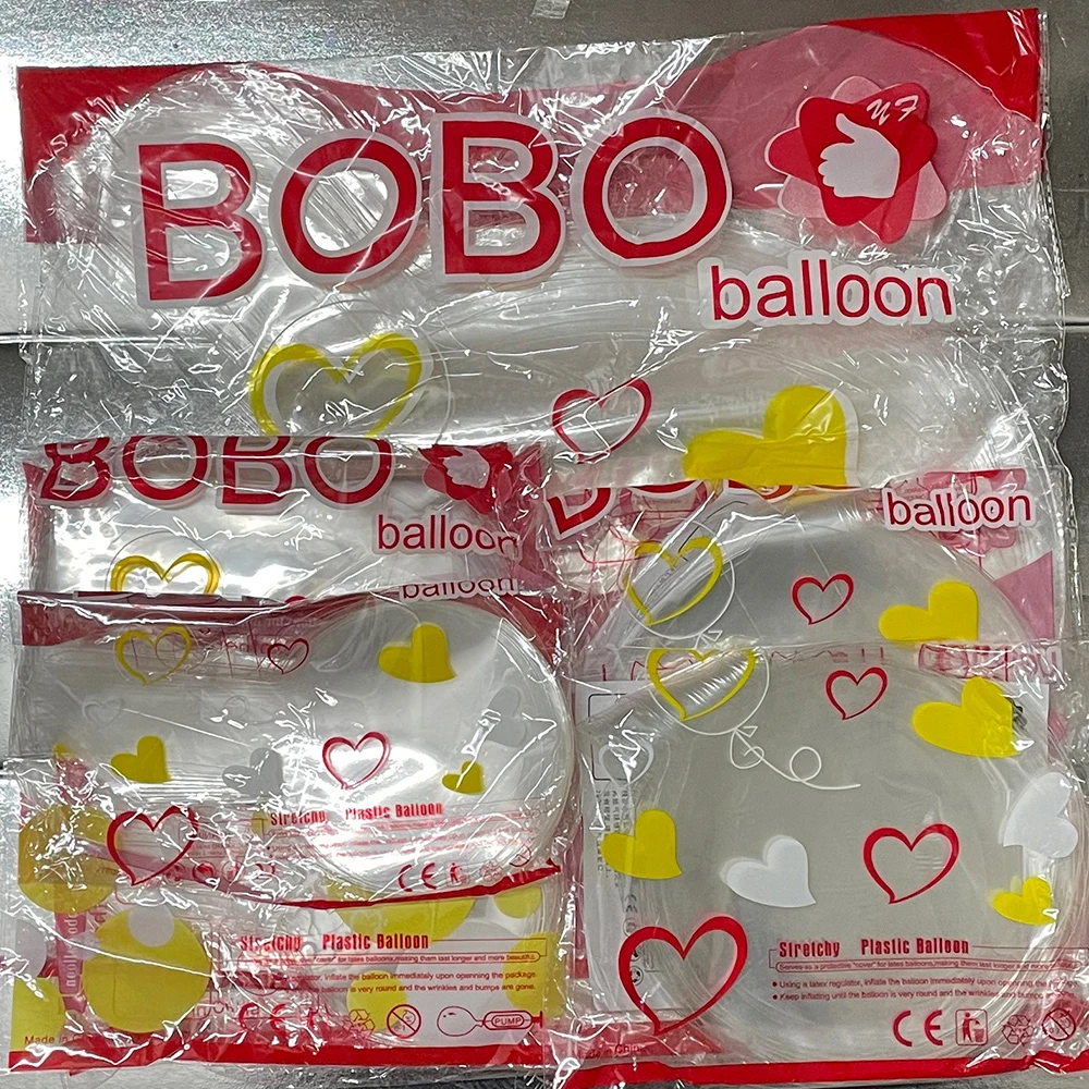 50pcs Bobo Balloon Clear Ballon Transparent Bubble Ball Need Stretch 10 ...