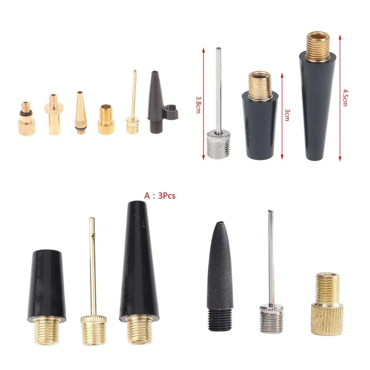 New-1-Set-Inflating-Needle-Kits-Needle-Hose-Sports-Ball-Basketball ...