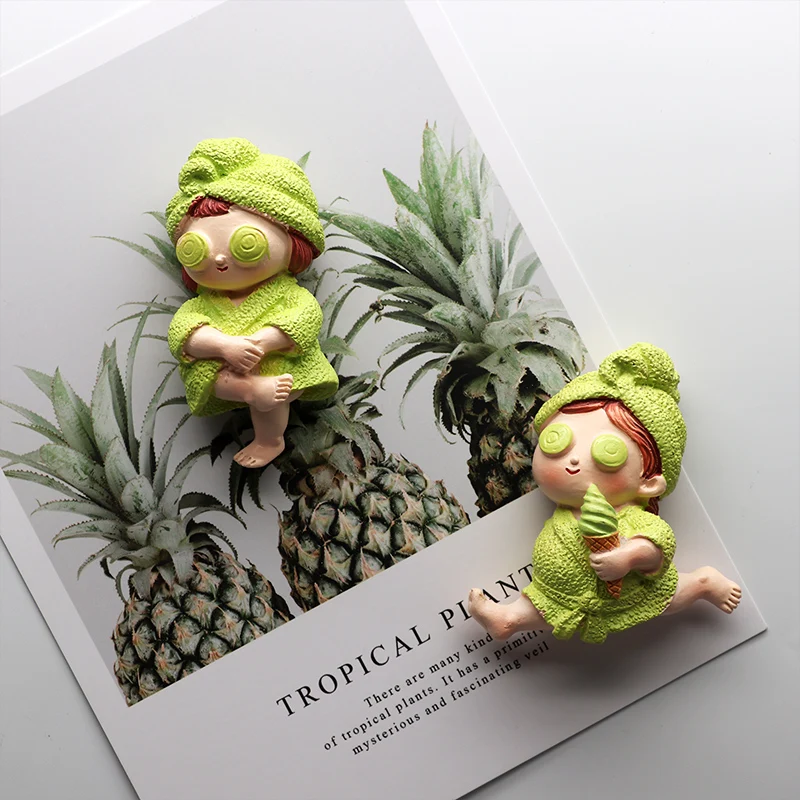 Home Cartoon Characters 3D Fridge Magnets Refrigerator Paste Cartoon ...