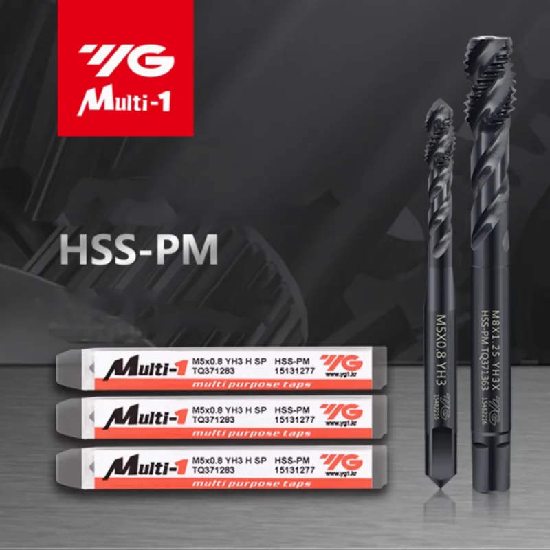 Korea original YG HSS-PM Spiral Fluted Tap Pointed M3 M4 M5 M6 Machine ...