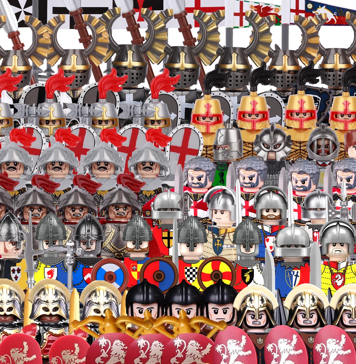 Middeleeuwse Hospitaller Kasteelridders Bouwstenen Militaire Leger Rome ...