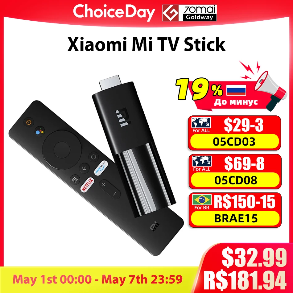 Global-Version-Xiaomi-Mi-TV-Stick-Android-TV-9-0-Smart-HDR-1GB-RAM-8GB ...