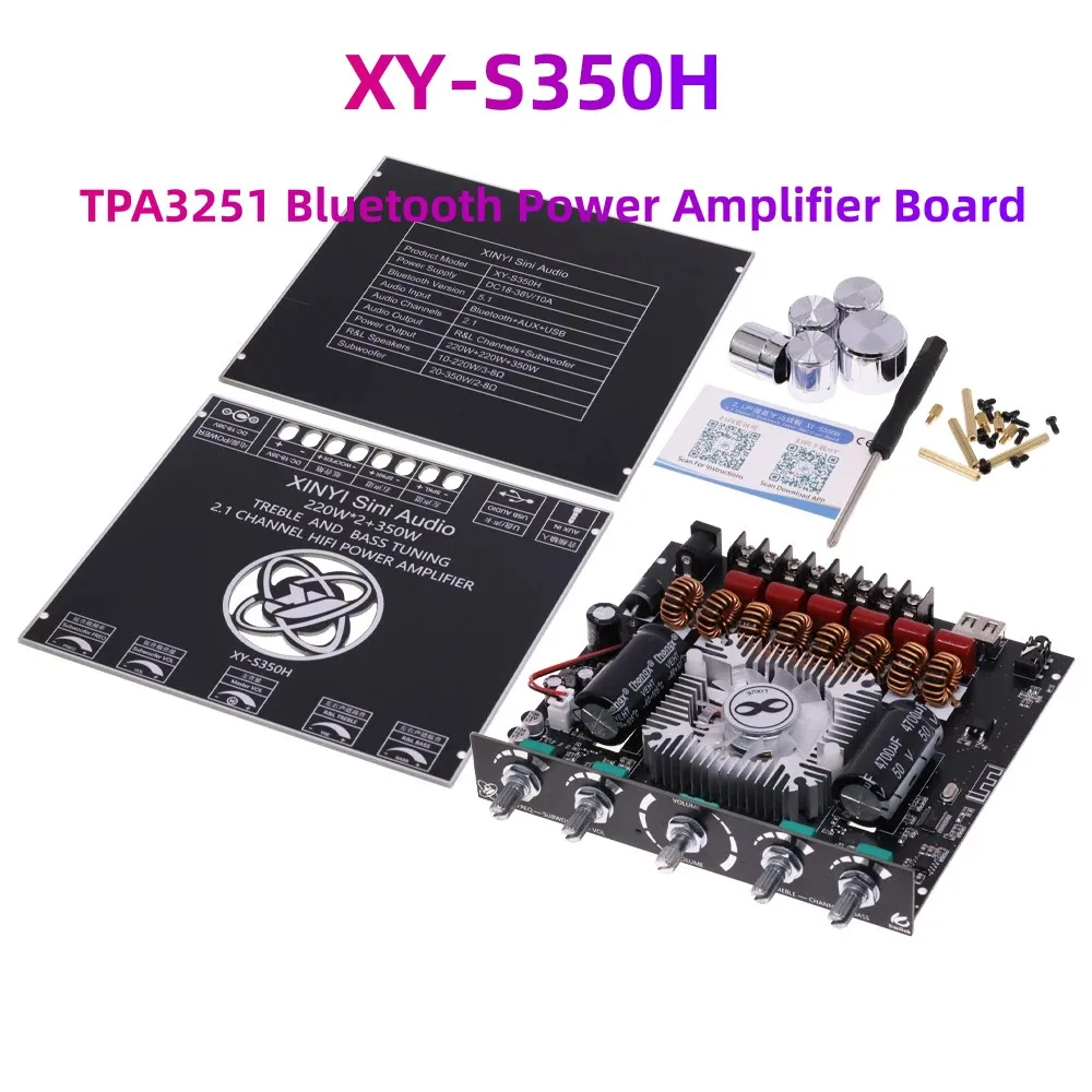 XY-S350H-2-1-Channel-TPA3251-Bluetooth-Power-Amplifier-Board-Module ...