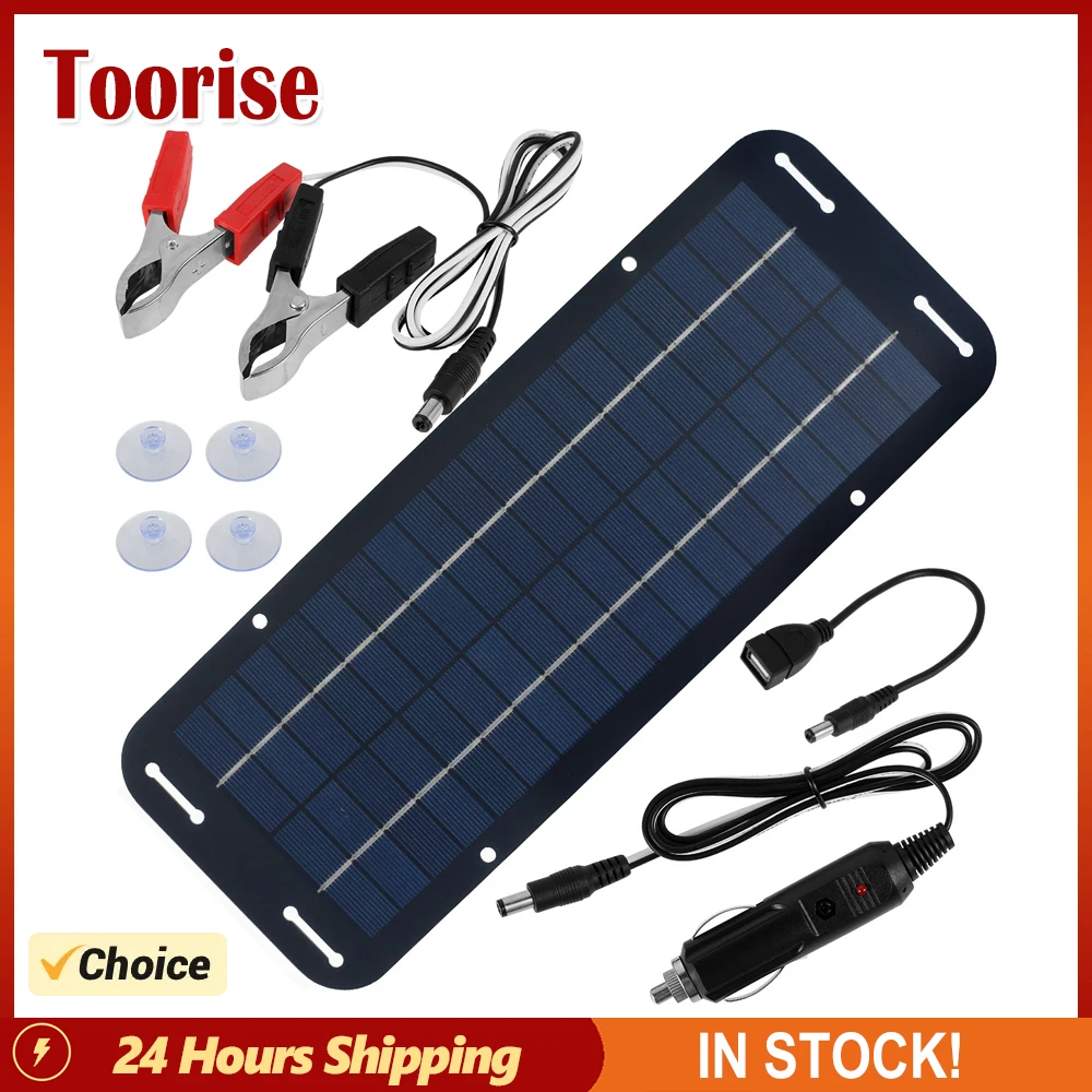 30W-Solar-Trickle-Charger-IP65-Car-Battery-Solar-Panel-Charging-Kit-12 ...