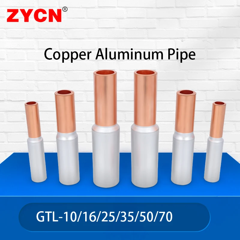 1pc Gtl-10/16/25/35/50 Copper Aluminum Crimp Terminal Cu-al Tube Cable ...