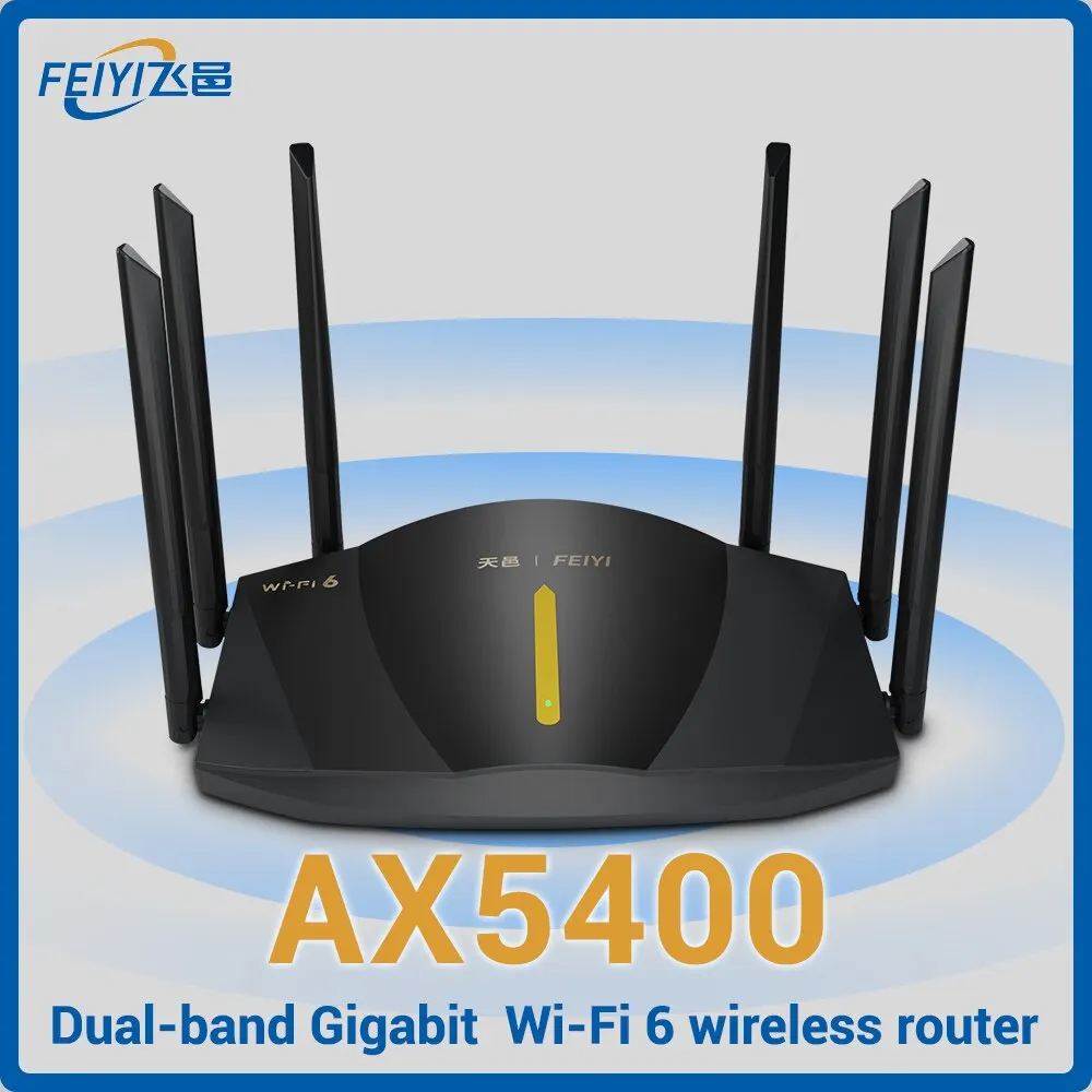 FEIYI-AX5400-Mesh-System-Router-5400Mbps-WiFi-6-4K-QAM-160MHz-High ...