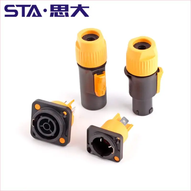 IP65-Waterproof-3-Pin-Bayonet-Coupling-Lockable-Equipment-Yellow ...