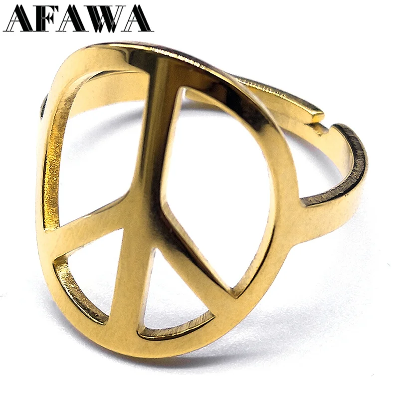 Fashion-Peace-Ring-for-Women-Men-Stainless-Steel-Gold-Color-World-Peace-Sign-Finger-Rings ...