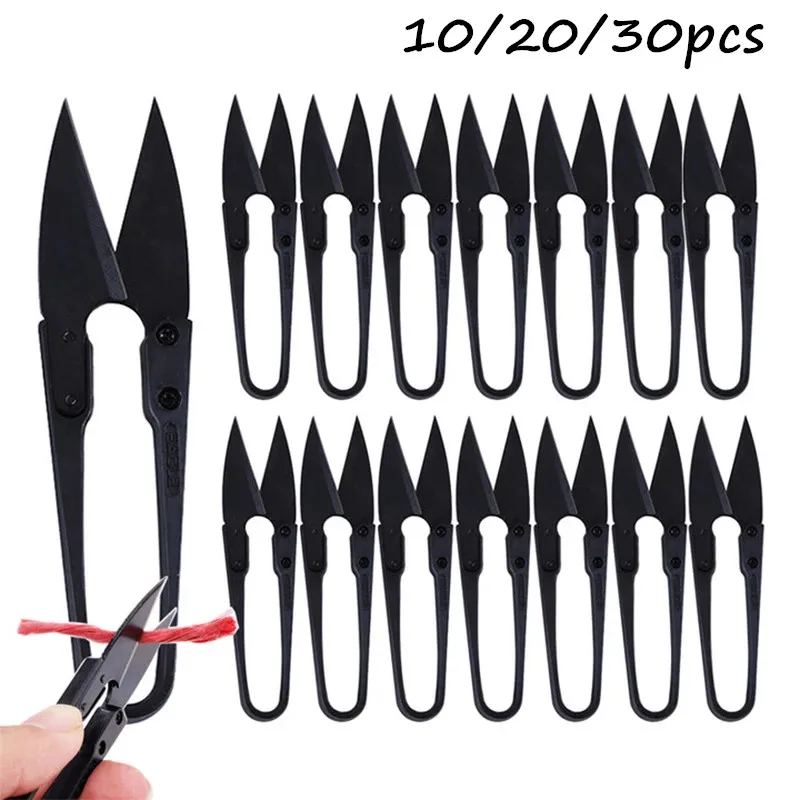 30/20Pcs U Stainless Steel Scissor Sewing Thread Scissors Shear Thread ...