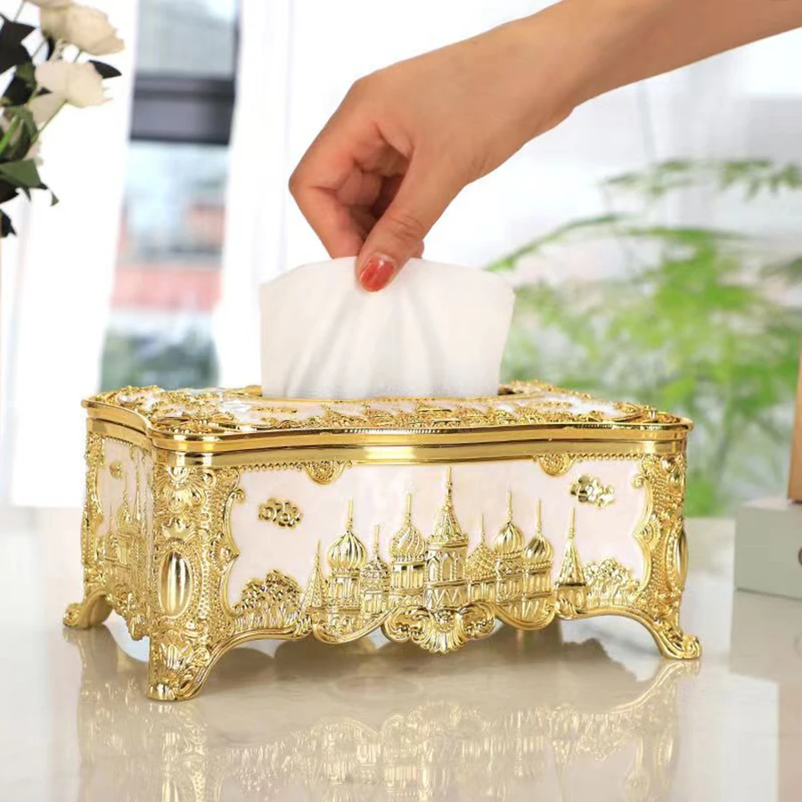 European-style-castle-tissue-box-living-room-desktop-tissue-extraction ...