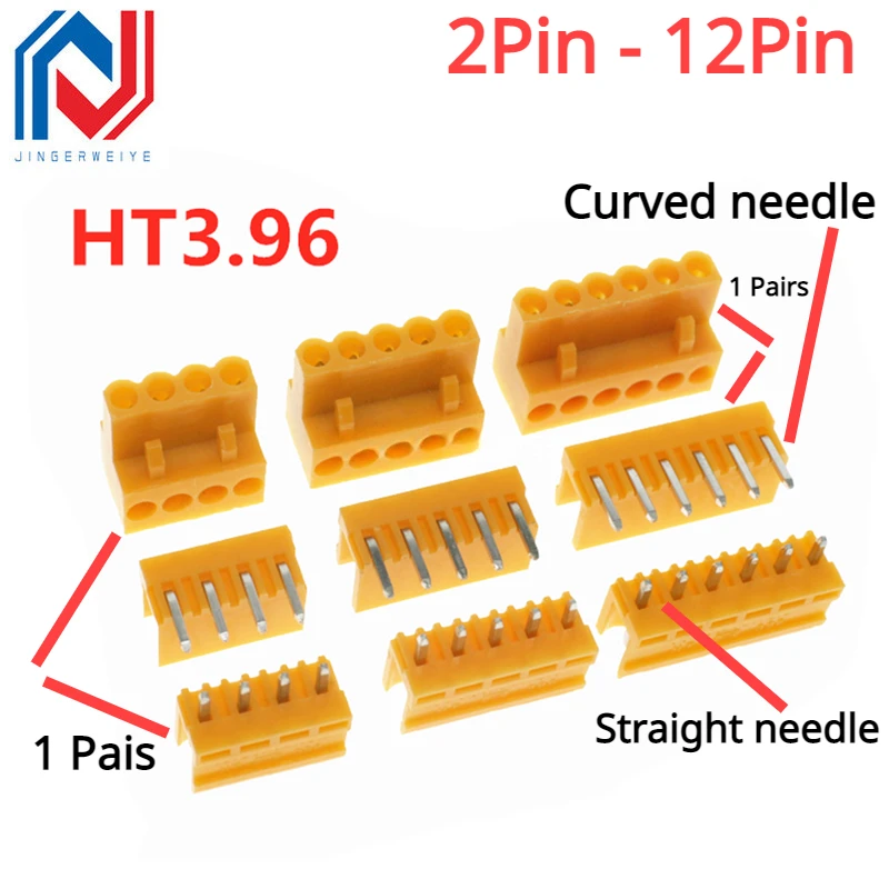 2set-HT3-96mm-Terminal-Plug-Type-300V-10A-HT396K-3-96mm-Pitch-Connector ...