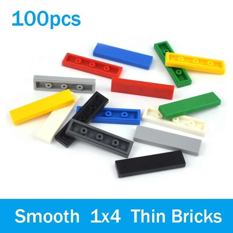 Thin-Figure-Bricks-Smooth-1x4-Dots-DIY-Building-Blocks-Educational ...