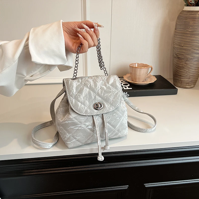 Women-PU-Leather-Shoulder-Backpack-Lady-Small-Chains-Multi-Function ...