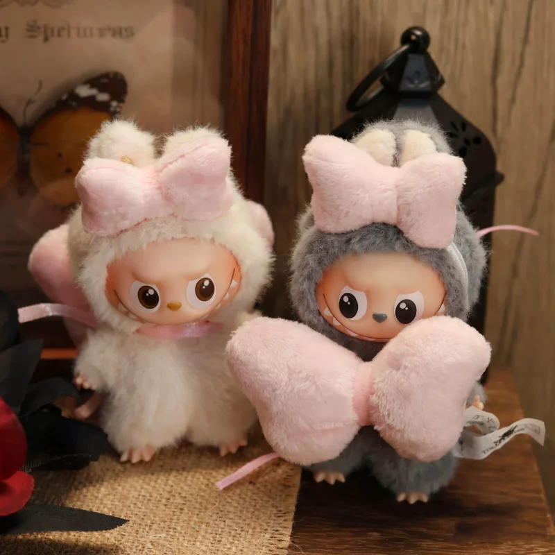 Pink Angel Bow For Mini Labubu 4.0 The Monsters Pin for Love Series Big ...