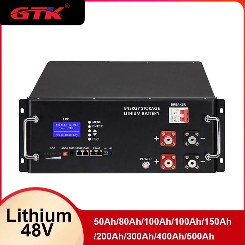 GTK 48V 50Ah 80Ah 100Ah 150Ah 200Ah 300Ah 400Ah 500Ah Lithium Ion lipo ...